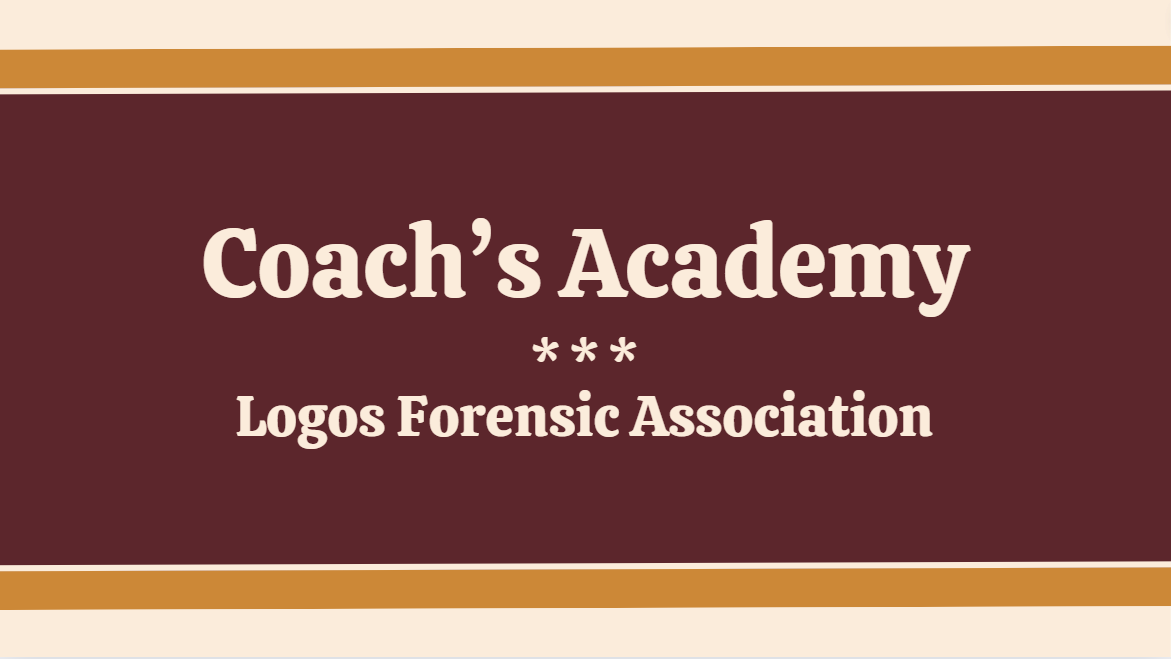 Coach's Academy - Logos Forensic Association